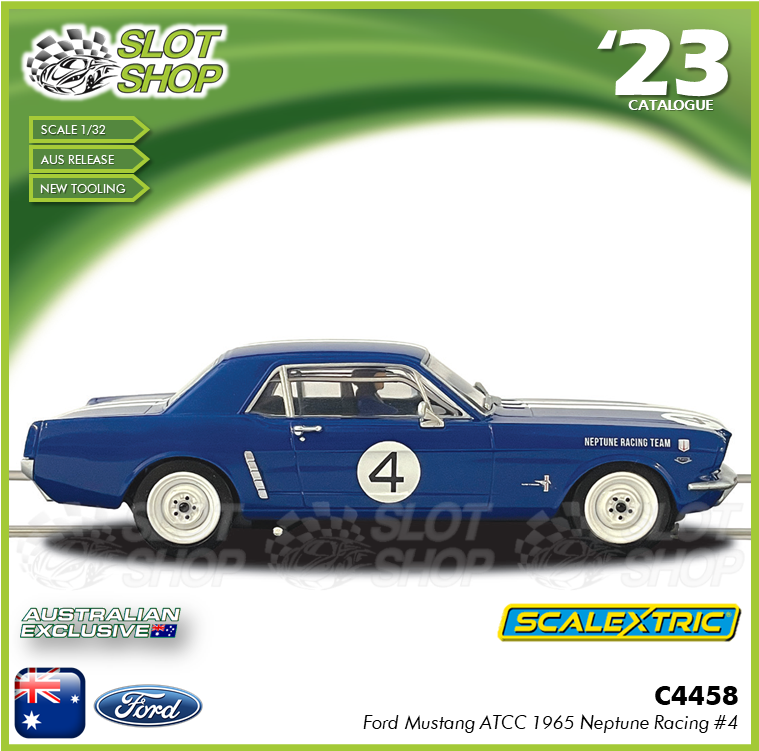 Scalextric C4458 Ford Mustang ATCC 1965 Neptune Racing #4